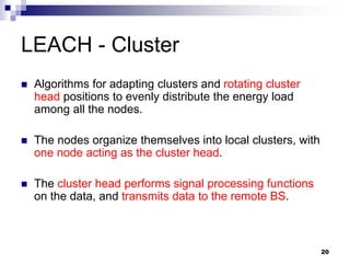 Protocols for wireless sensor networks | PPT