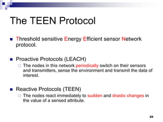 Protocols for wireless sensor networks | PPT