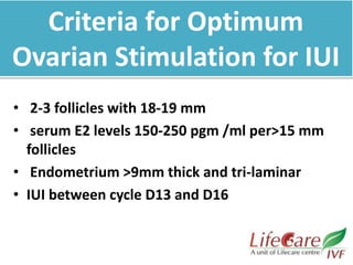 PROTOCOLS Intra Uterine Insemination (sharing personal experience) | PPTX