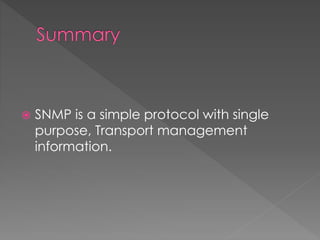 Protocol snmp | PPTX