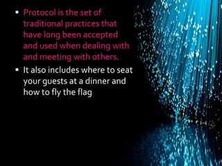 Protocols of event management | PPTX