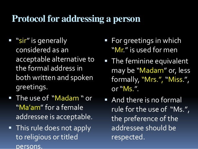 Protocols of event management