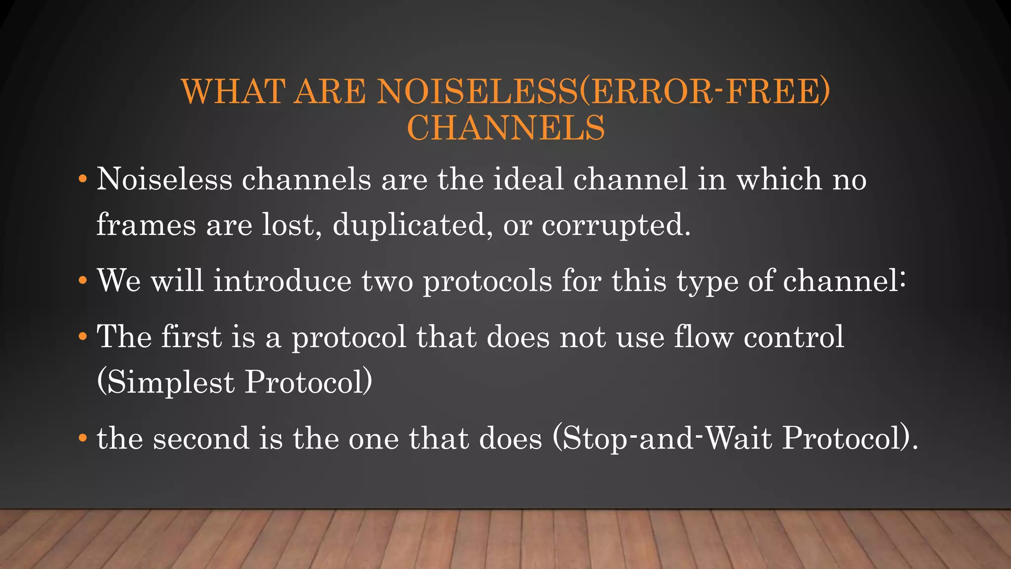 Protocols of noiseless | PPTX