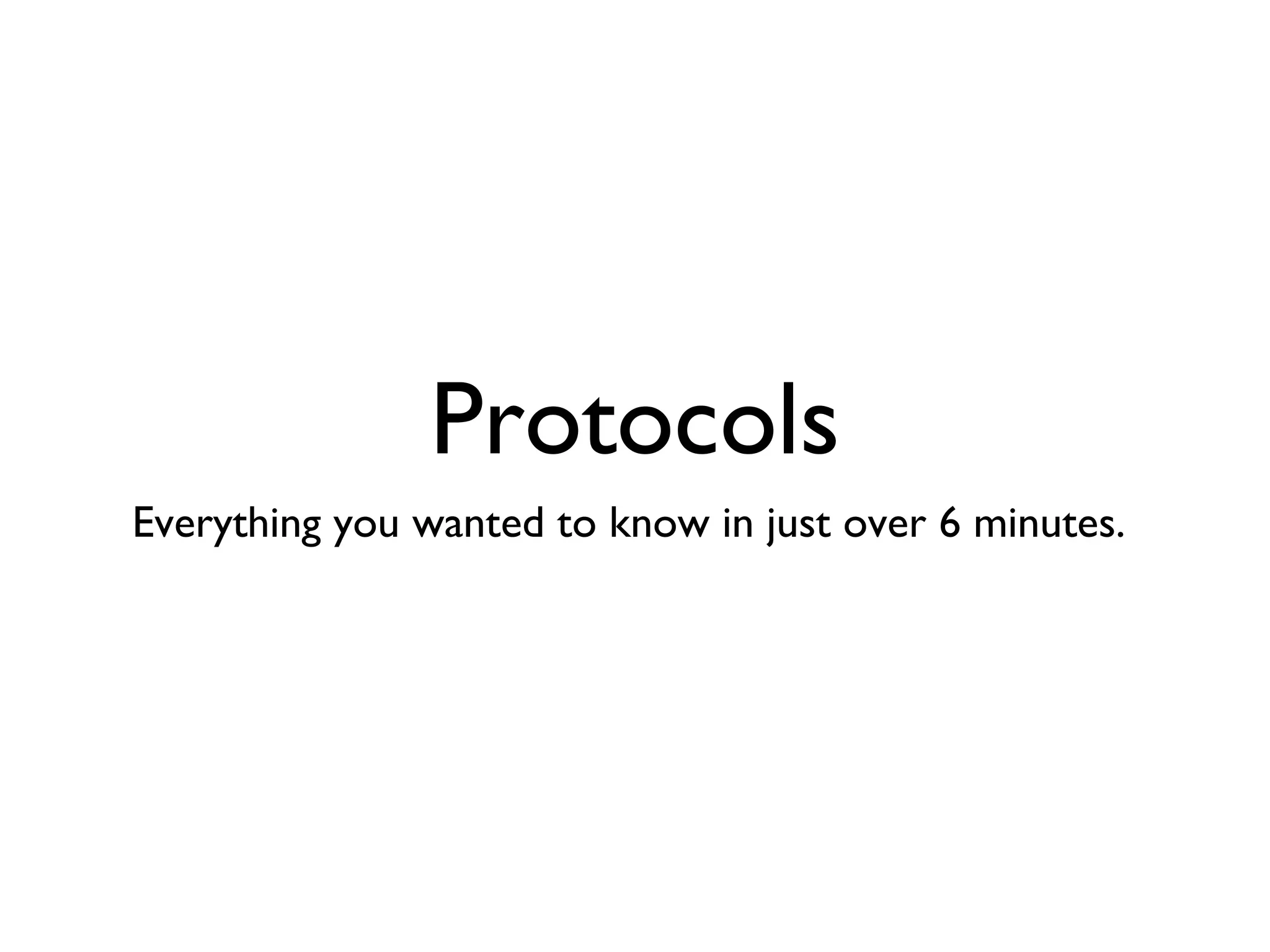 Protocols Pecha Kucha Ppt