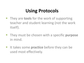 Protocols TeachMeet | PPTX