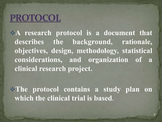 Protocol | PPTX | Science