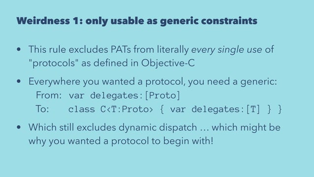 Protocols With Associated Types And How They Got That Way Ppt