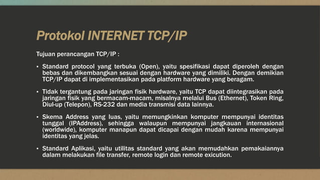 Protocol (tcp,ip,udp,dns,pop3,telnet,ftv,ldap,ssl) | PPT