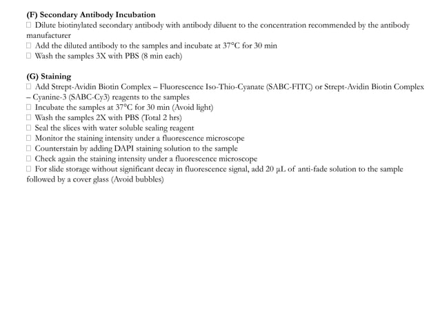 Immunohistochemistry (IHC) Protocol | PPTX
