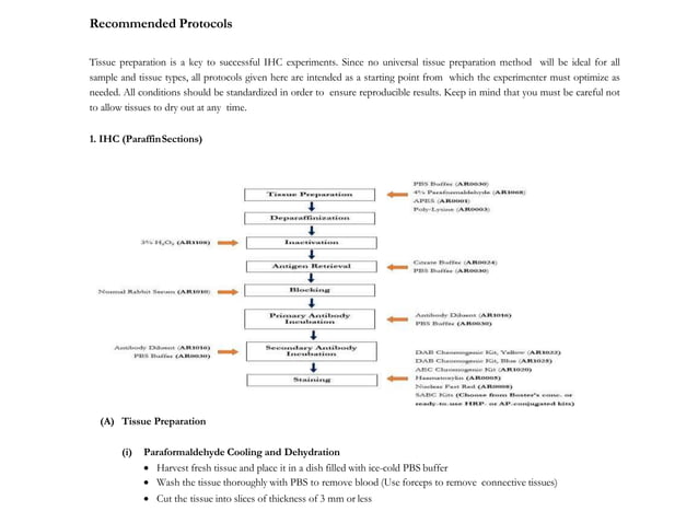 Immunohistochemistry (IHC) Protocol | PPTX