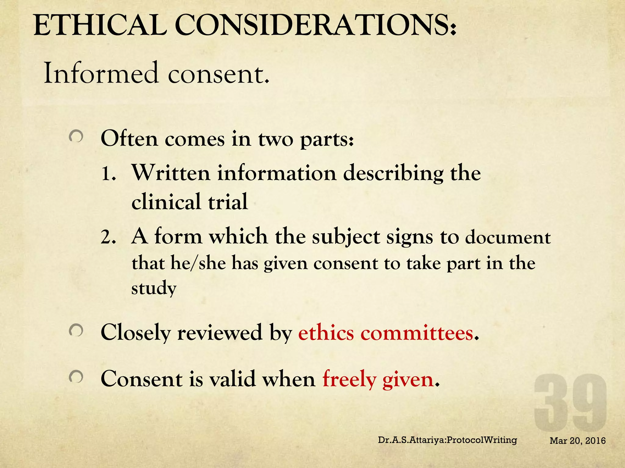 Protocol writing | PPT