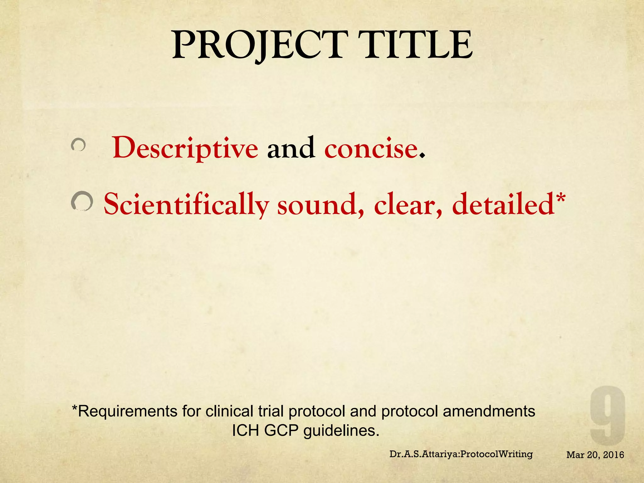 Protocol writing | PPT