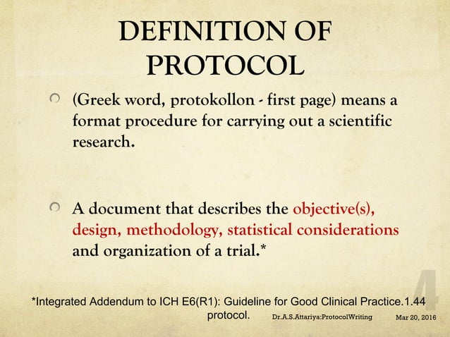 Protocol writing | PPT