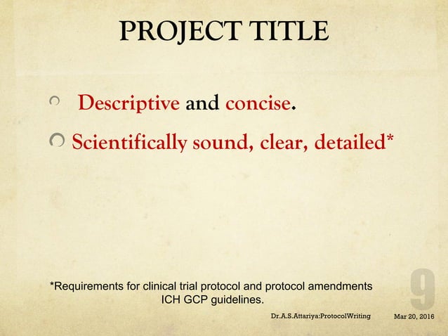 Protocol writing | PPT