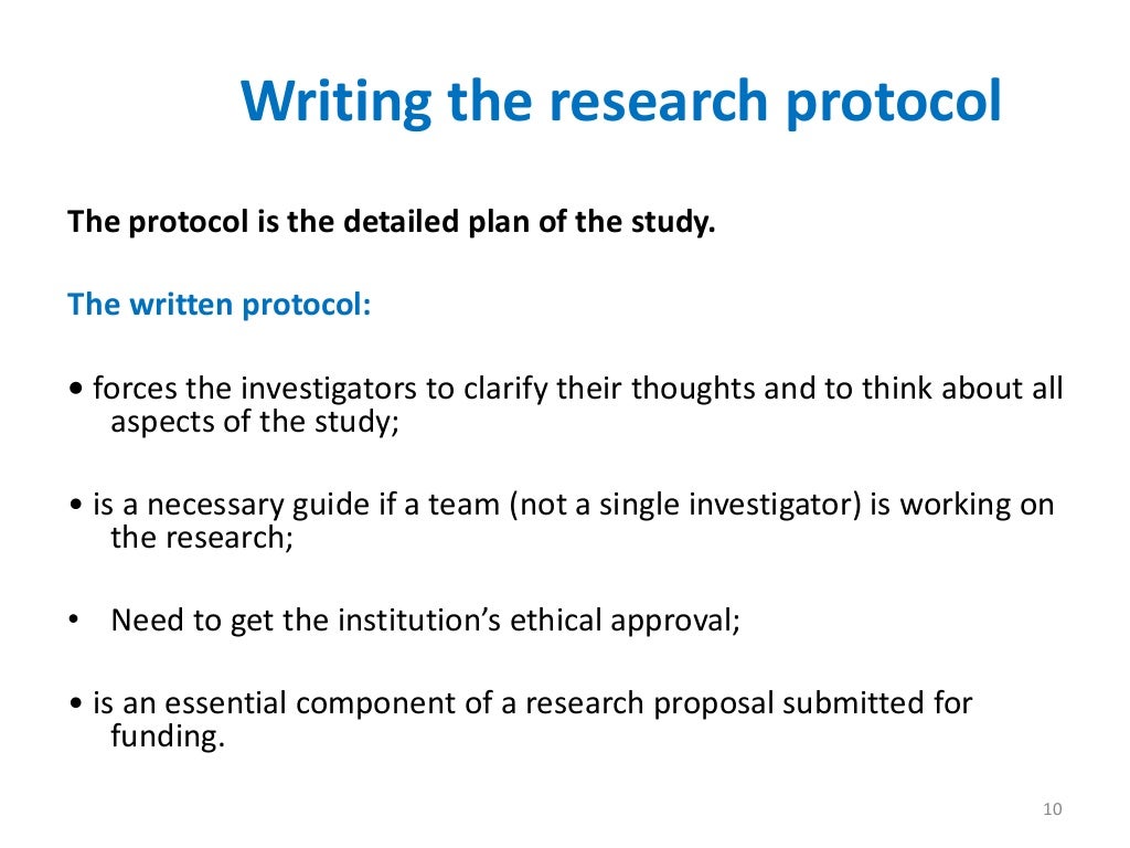 Protocol writing in clinical research kamal