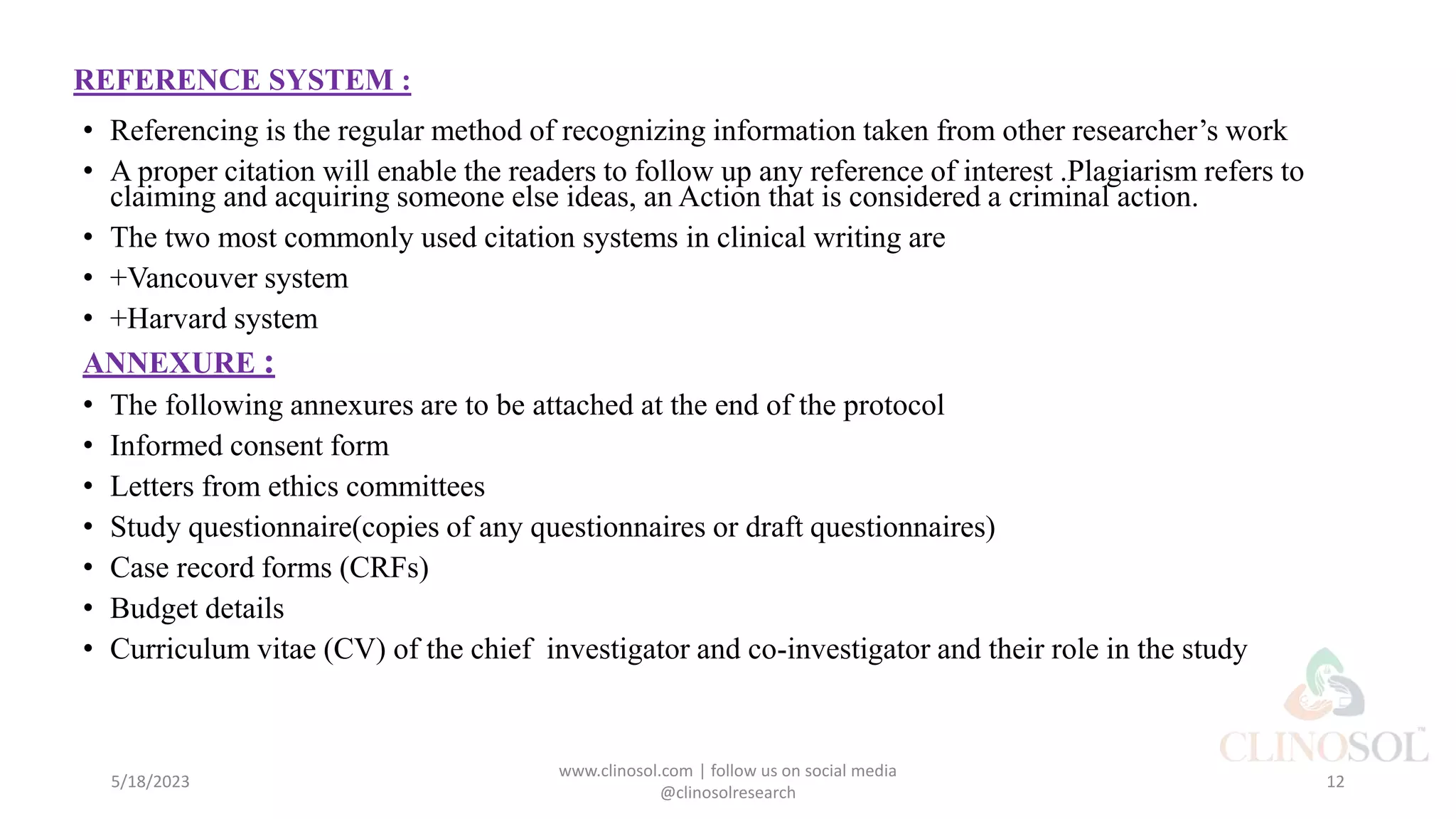 Protocol Writing in Clinical Research | PPT
