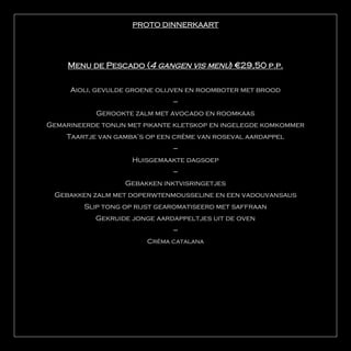 Proto Diner Kaart | PDF