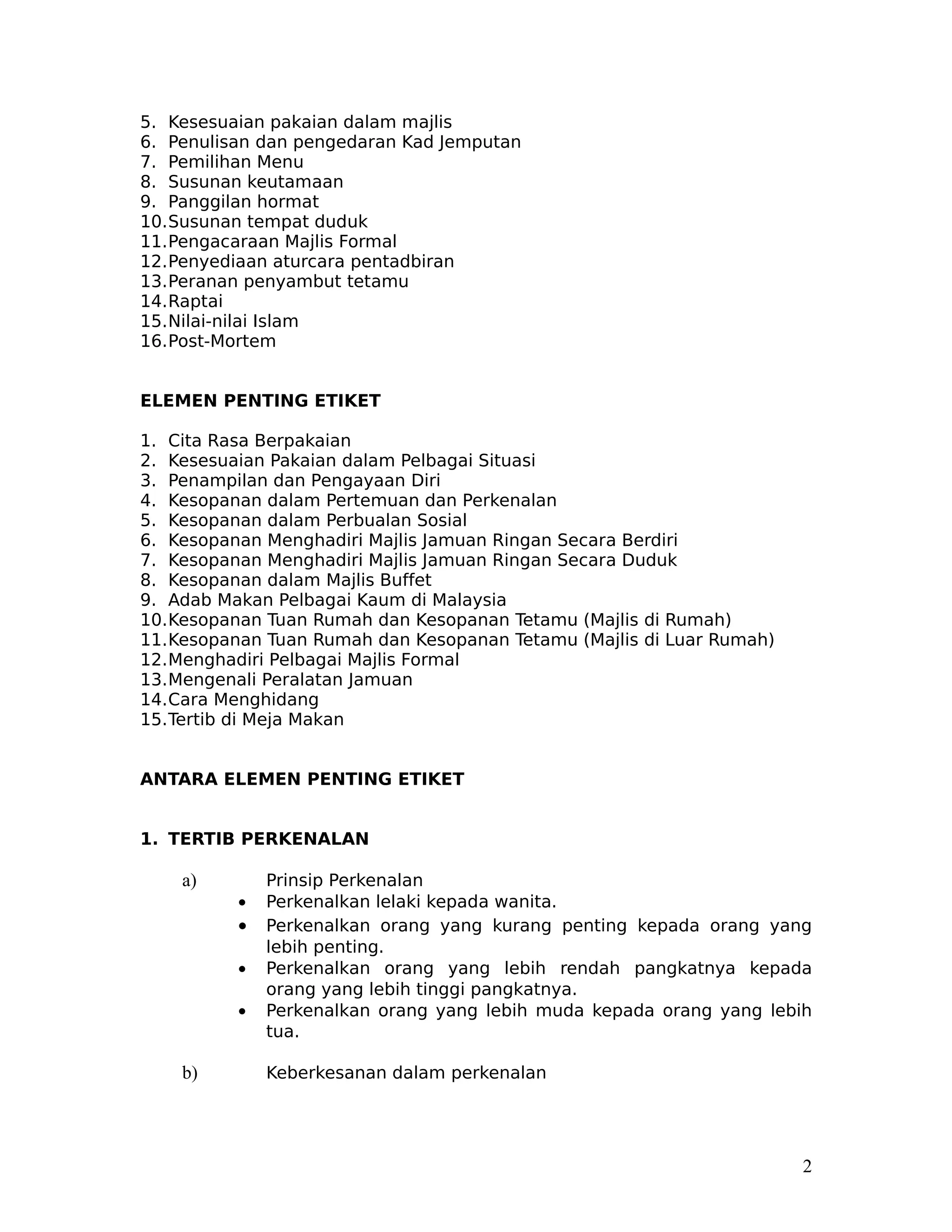 Protokol dan-etiket-majlis-rasmi | PDF