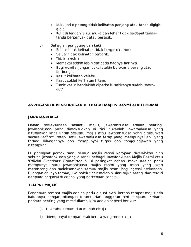 Protokol dan-etiket-majlis-rasmi | PDF