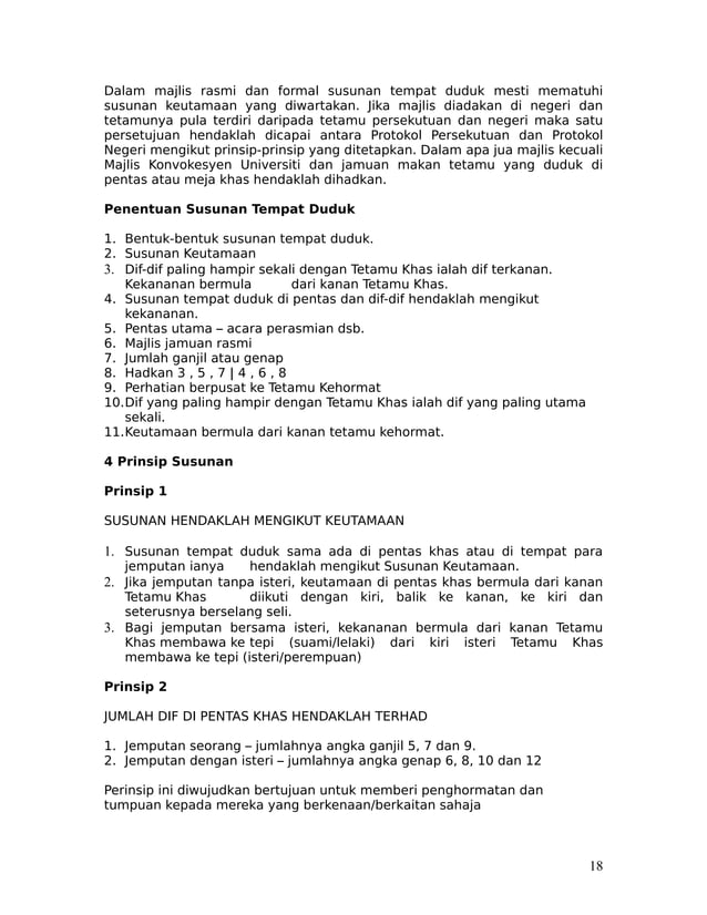 Protokol dan-etiket-majlis-rasmi | PDF