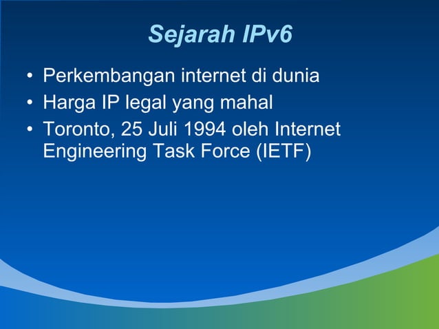 Protokol IPv6 | PPT