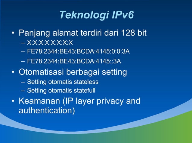 Protokol IPv6 | PPT
