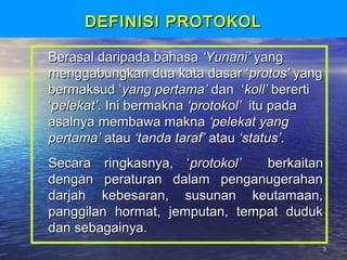 Protokol Majlis Rasmi Di Sekolah | PPT