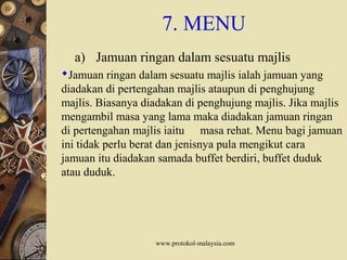 Protokol dalam pengurusan majlis | PPT