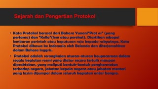 Protokoler | PPTX