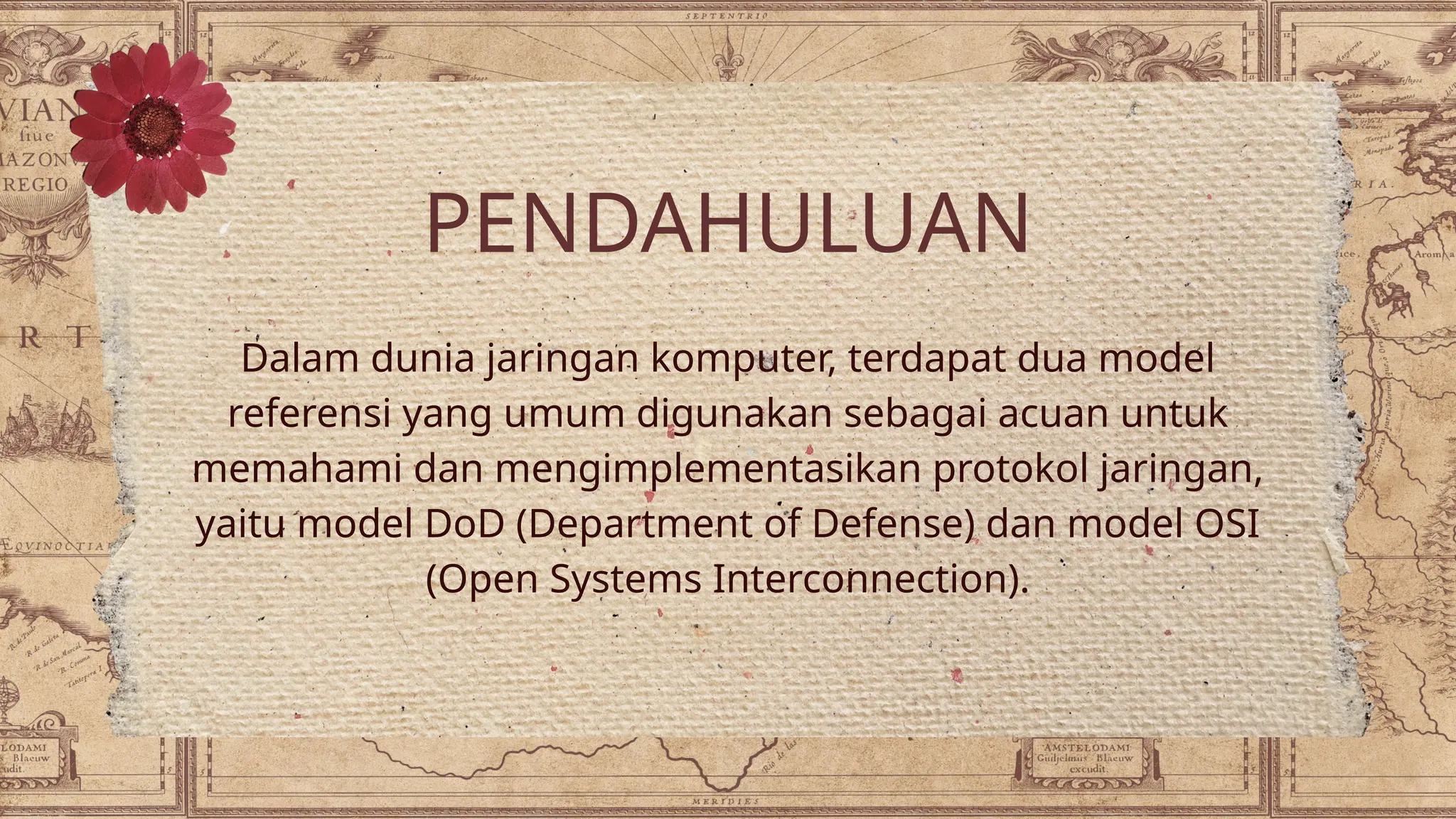 Presentasi tentang protokol jaringan,model DoD dan model OSI | PPTX