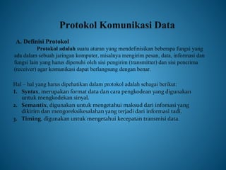 Protokol komunikasi data & physical layer | PPT