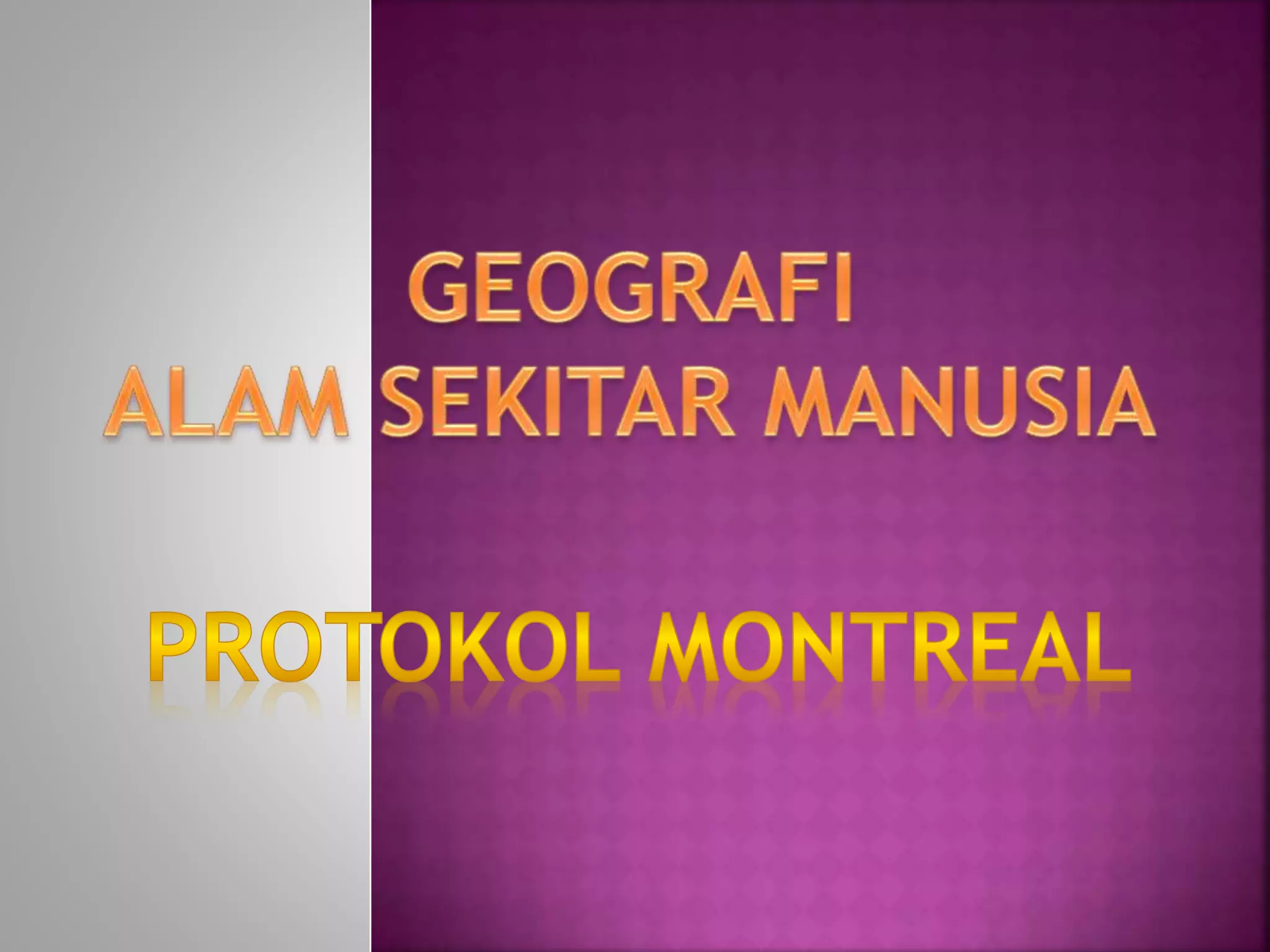 Protokol montreal | PPTX