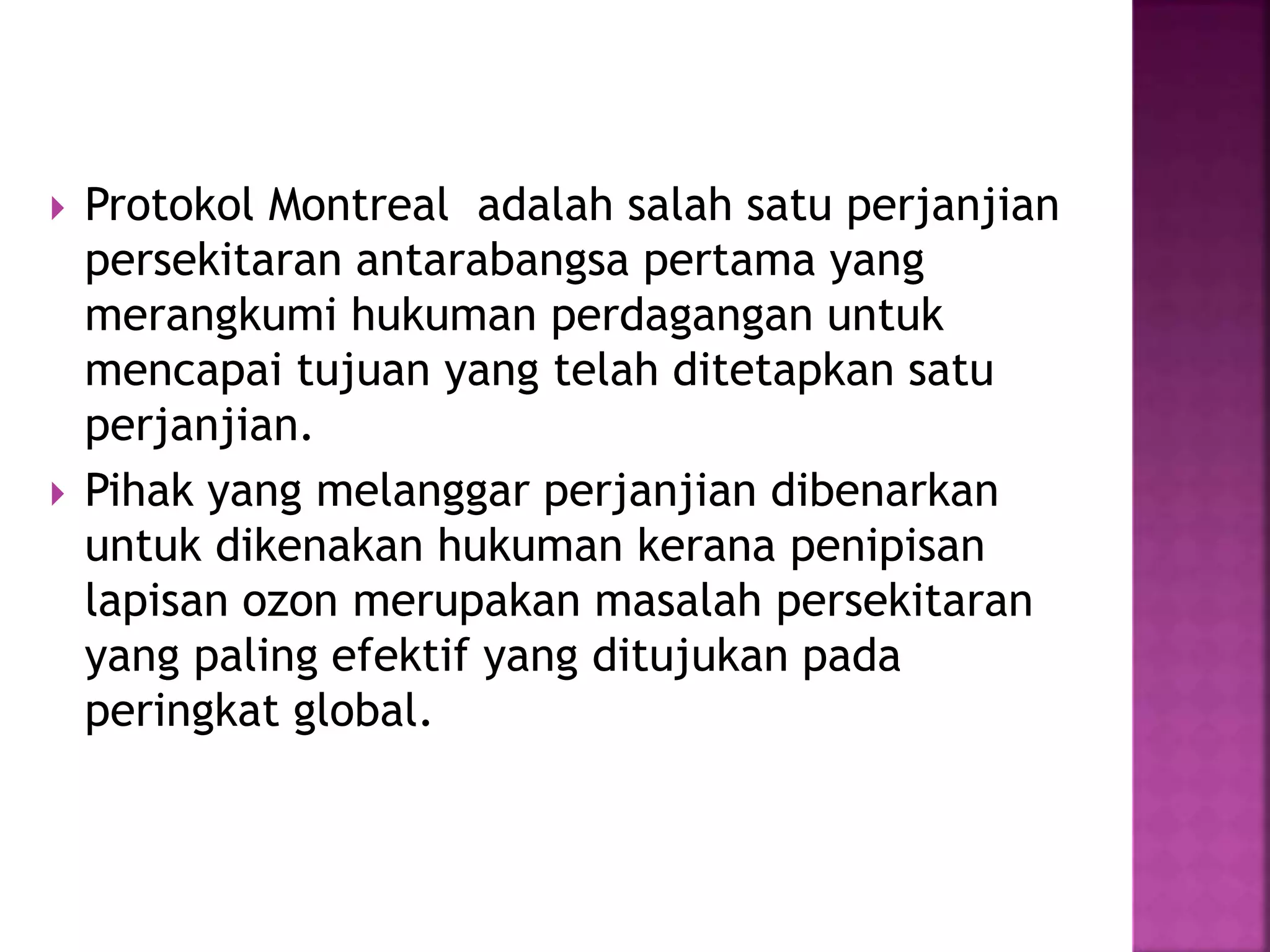 Protokol montreal | PPTX