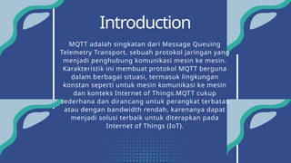 Komunikasi Protokol MQTT pada Internet of things | PPTX