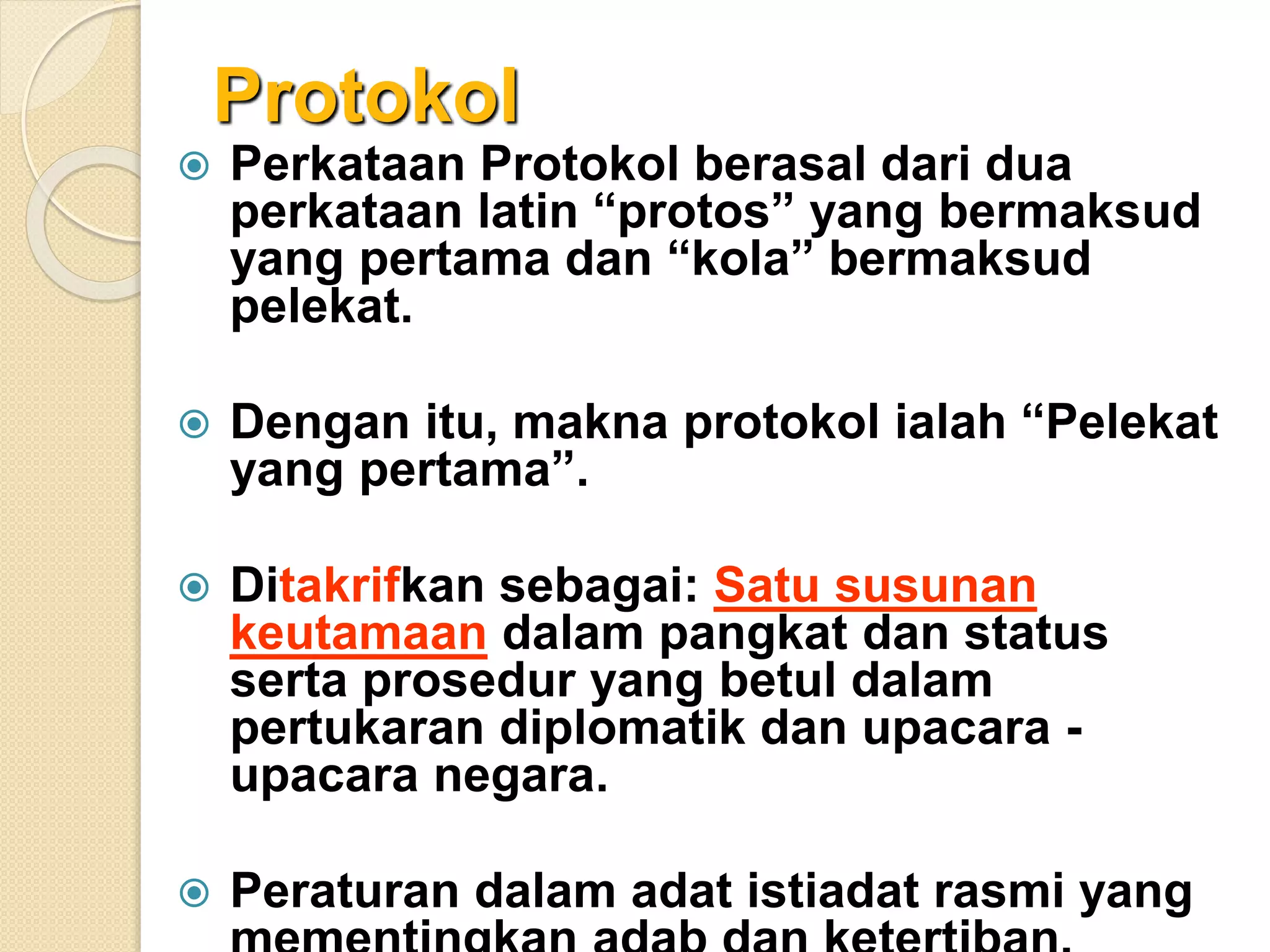 Protokol pengendalian majlis rasmi | PPTX