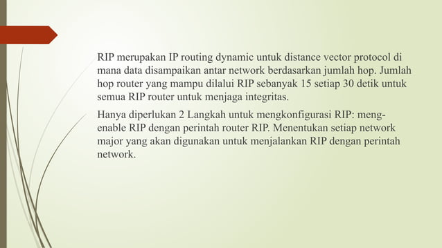 Materi Tentang Protokol Routing Rippptx