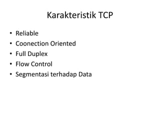 Protokol tcp dan udp | PPTX