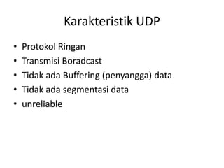 Protokol tcp dan udp | PPTX