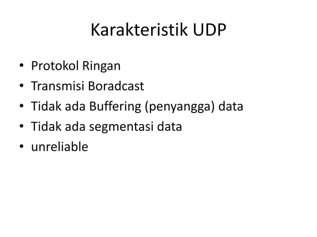 Protokol tcp dan udp | PPTX