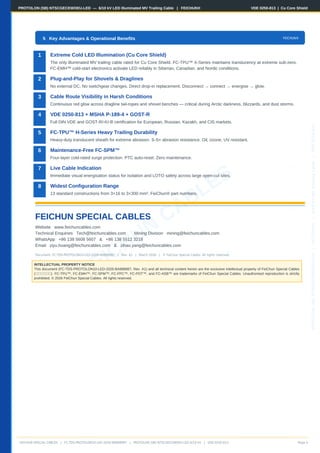 FEICHUN PROTOLON (SB) 6/10 kV LED Illuminated MV Trailing Cable ...
