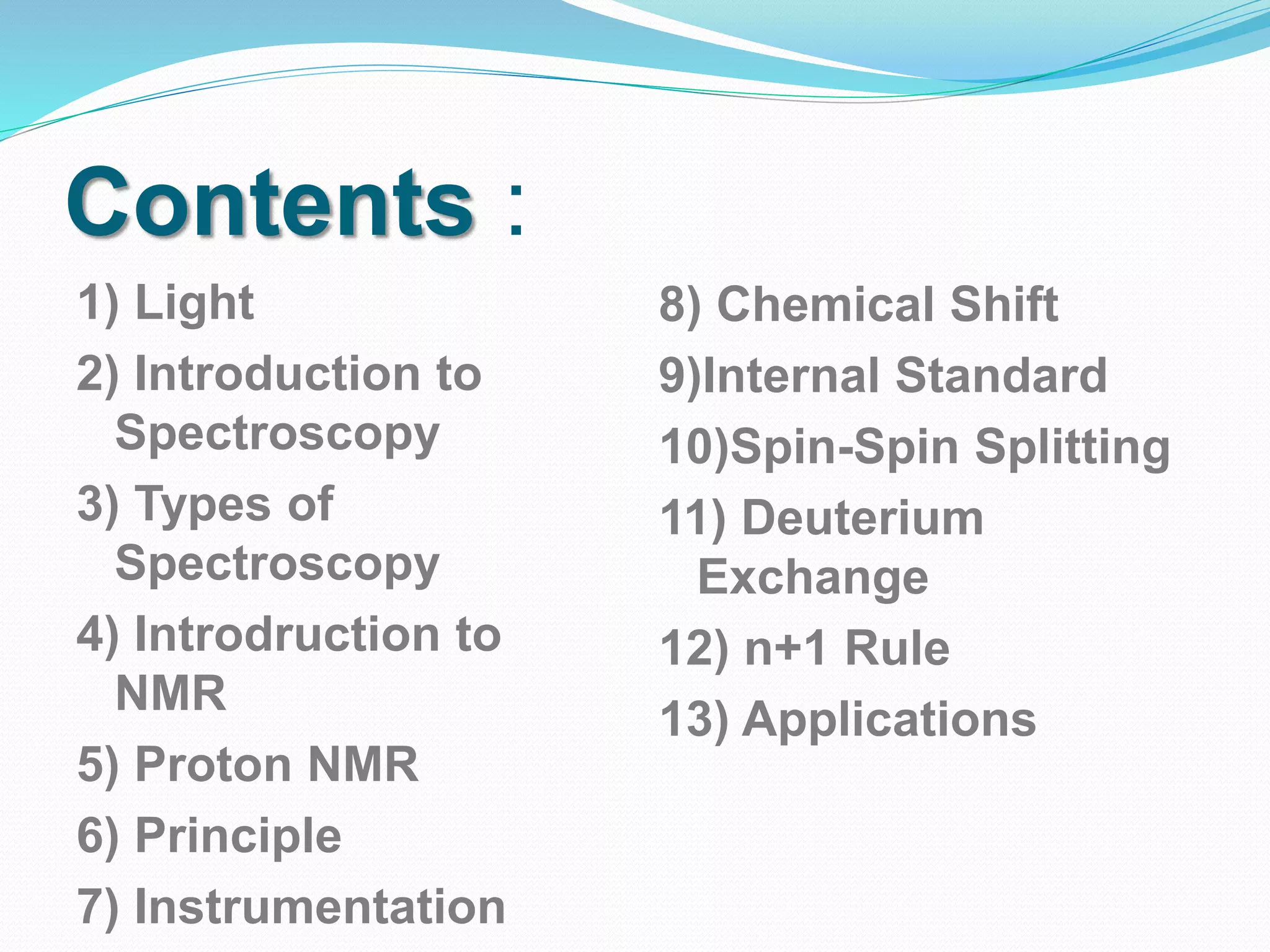 Proton nmr by Bhushan Chavan | PPTX