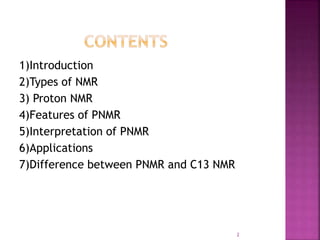 Proton NMR | PPTX
