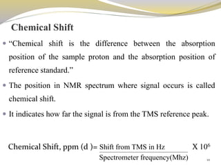 Introduction To Proton NMR and Interpretation | PPTX