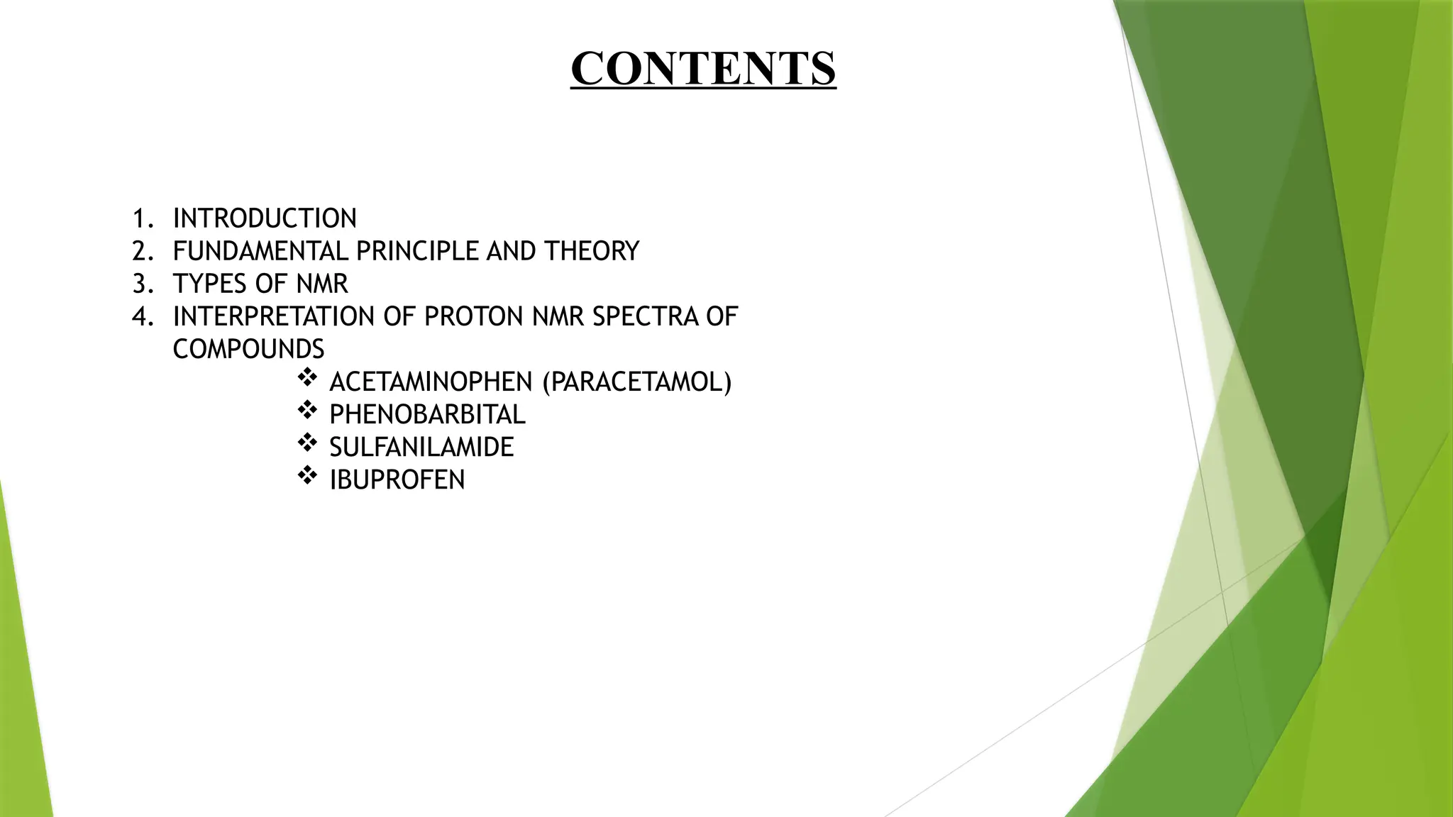 Proton NMR Spectra Interpretation of Drugs.pptx