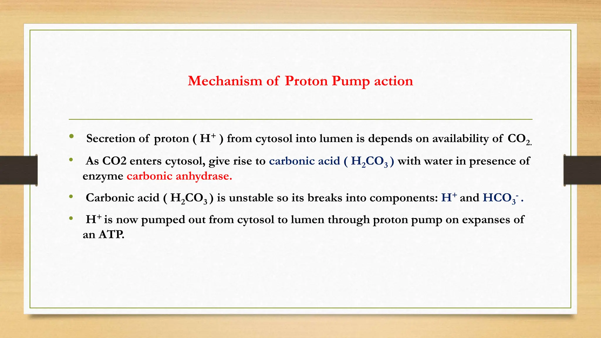 Proton pump and inhibitors and its mechanism | PPTX