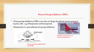 Proton pump and inhibitors and its mechanism | PPTX