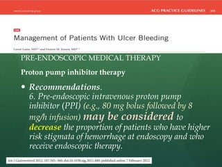 Should we give a PPI IV before endoscopy in patients with upper GI ...