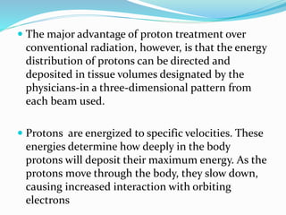 Proton therapy DR.suresh | PPTX