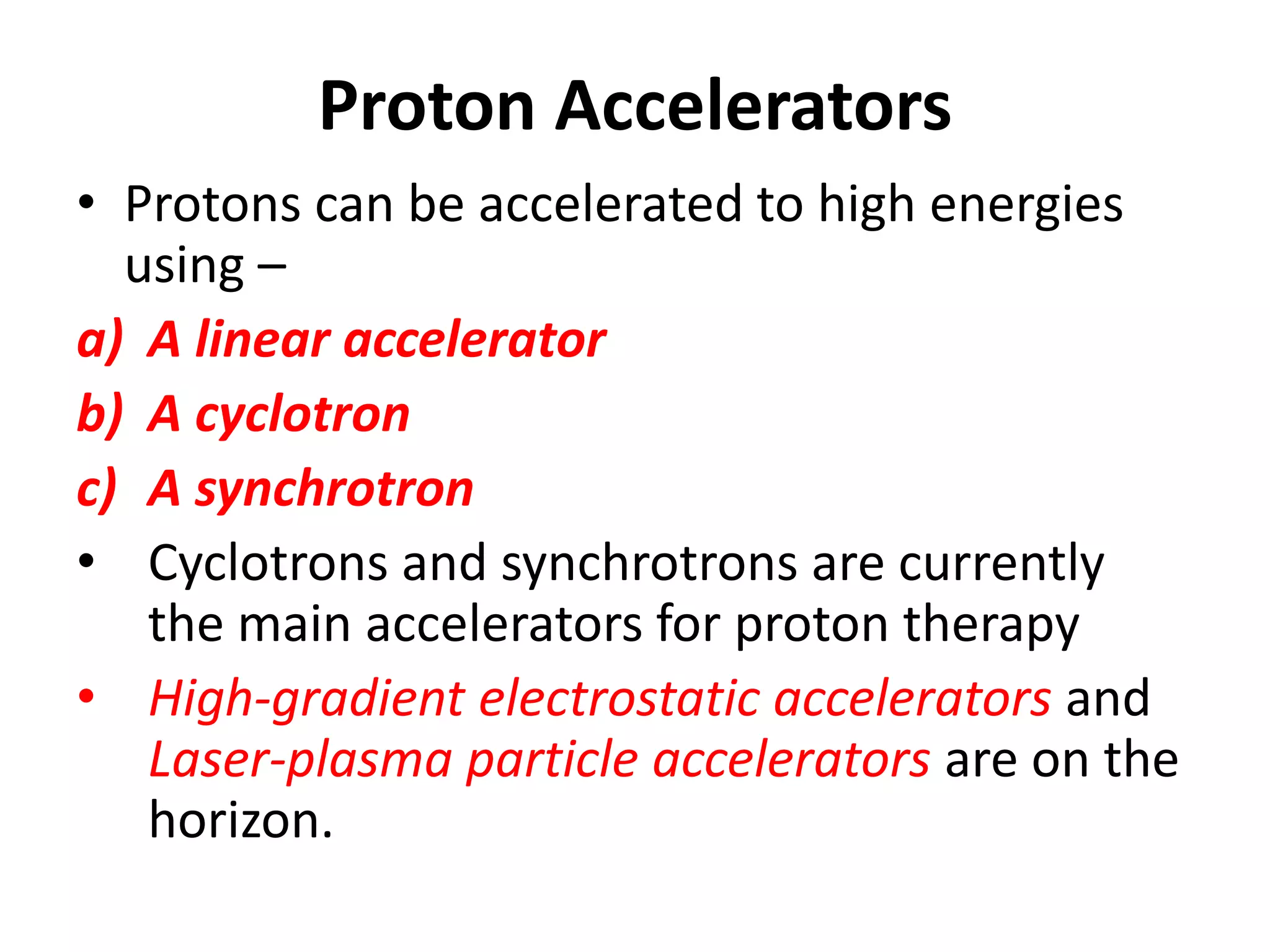 Proton therapy | PPTX