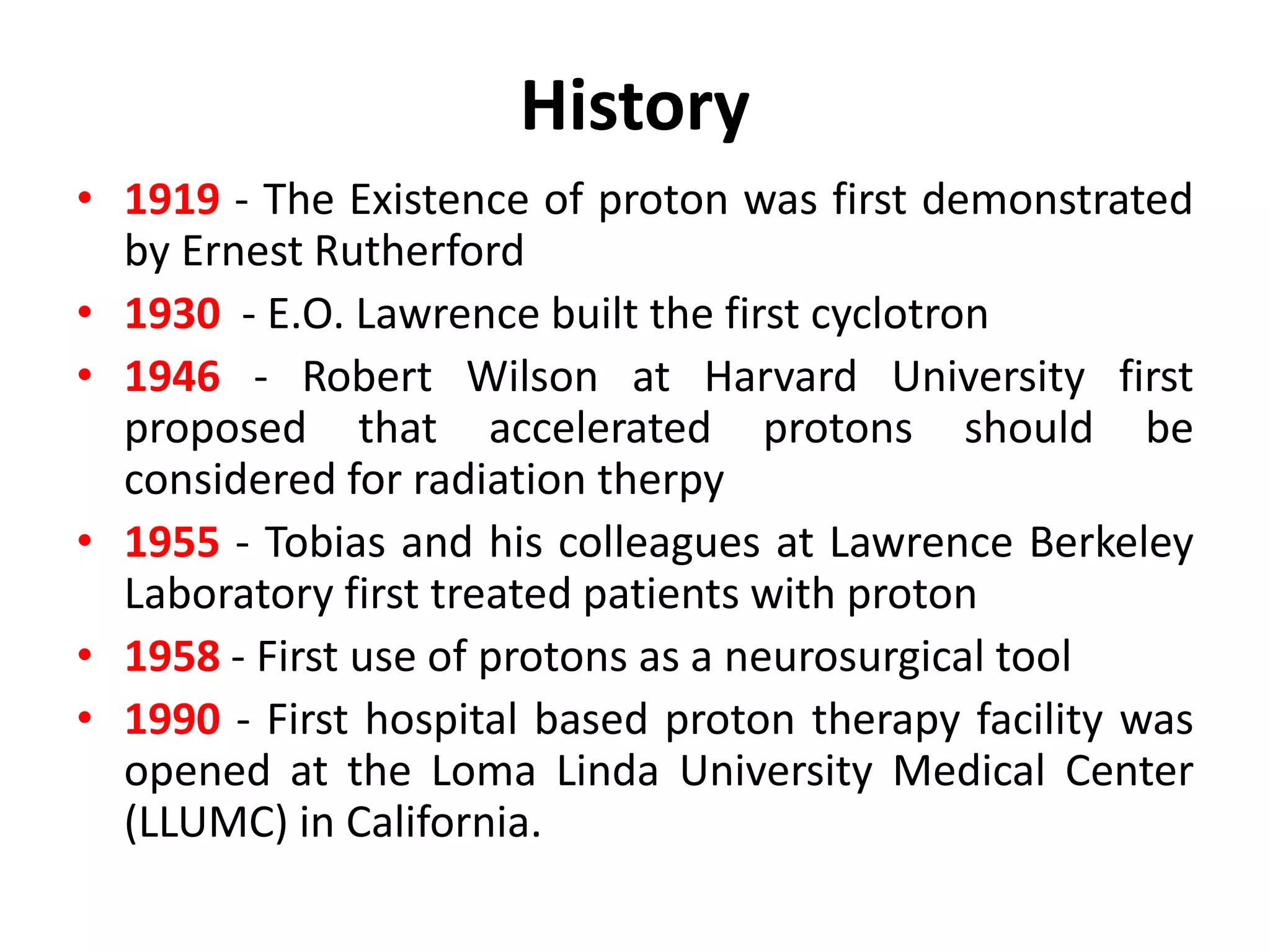 Proton therapy | PPTX